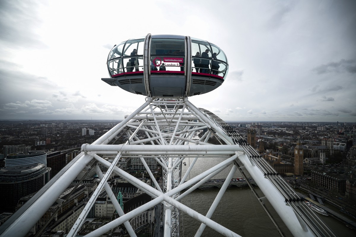 El «London Eye», la gran noria emblemática de Londres, celebra sus 25 ...